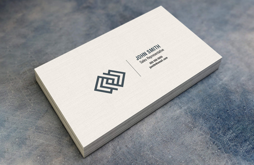 Linen Business Cards » Doculand - Printer | Montreal digital printing ...